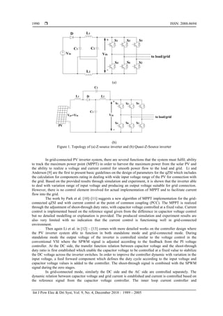 Design and Development of Grid-connected Quasi-Z-Source PV Inverter | PDF
