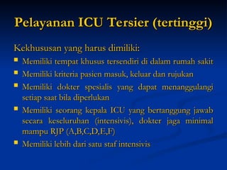 intensive care unit dalam keperawatan ina | PPT