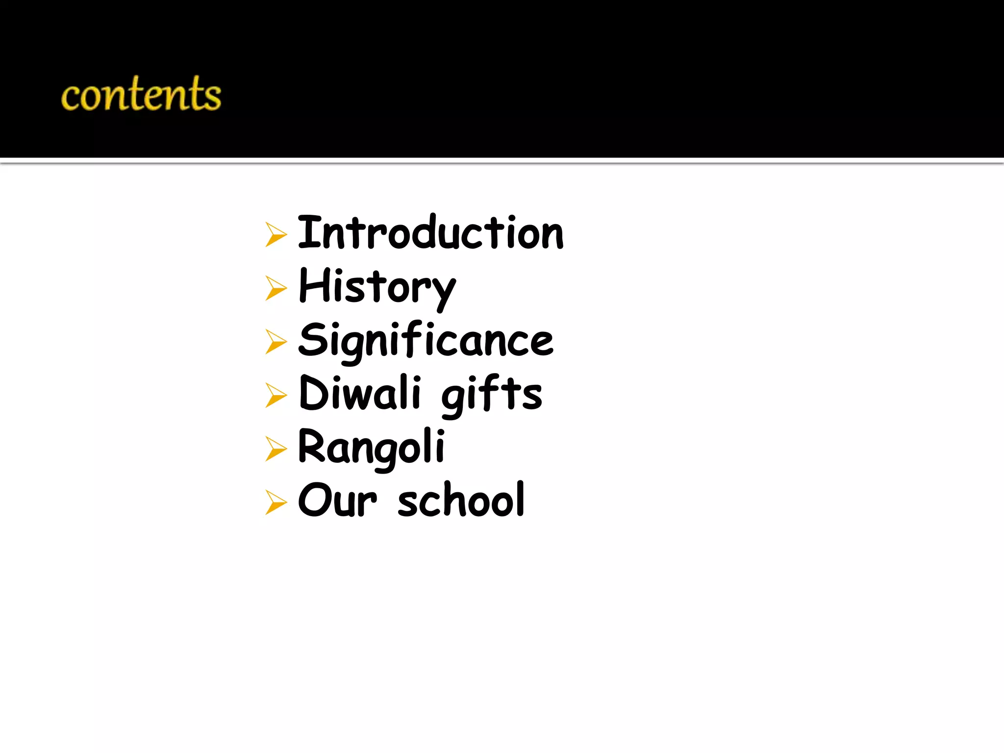 Celebrating diwali at a school in India | PPTX