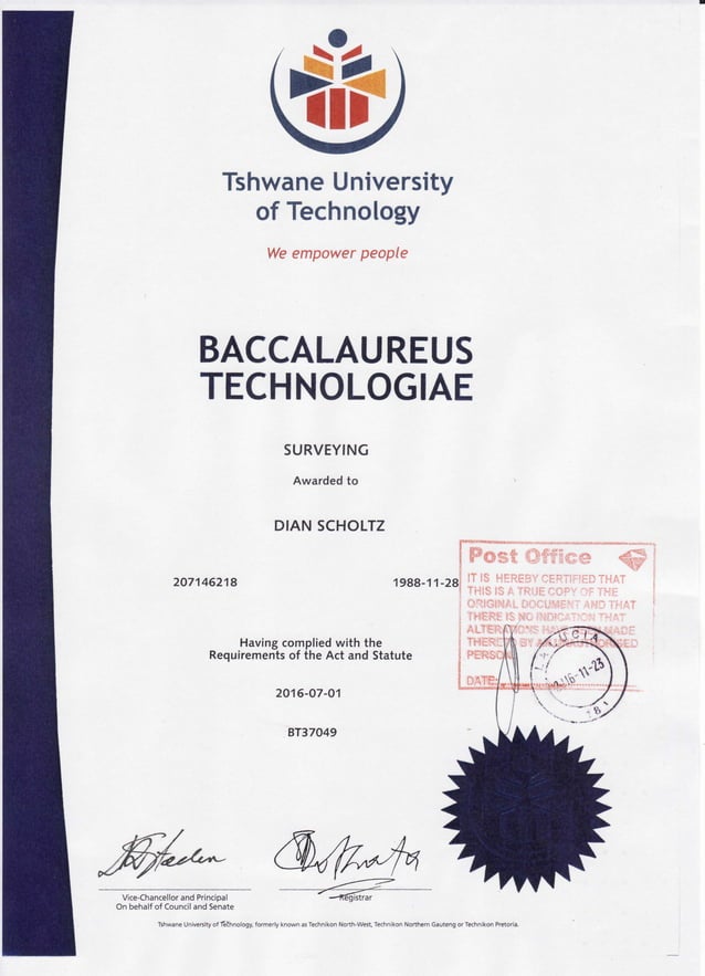 D Scholtz BTech | PDF