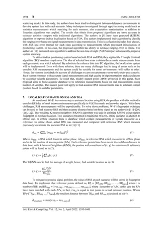 Accurate indoor positioning system based on modify nearest point technique | PDF | Internet of ...