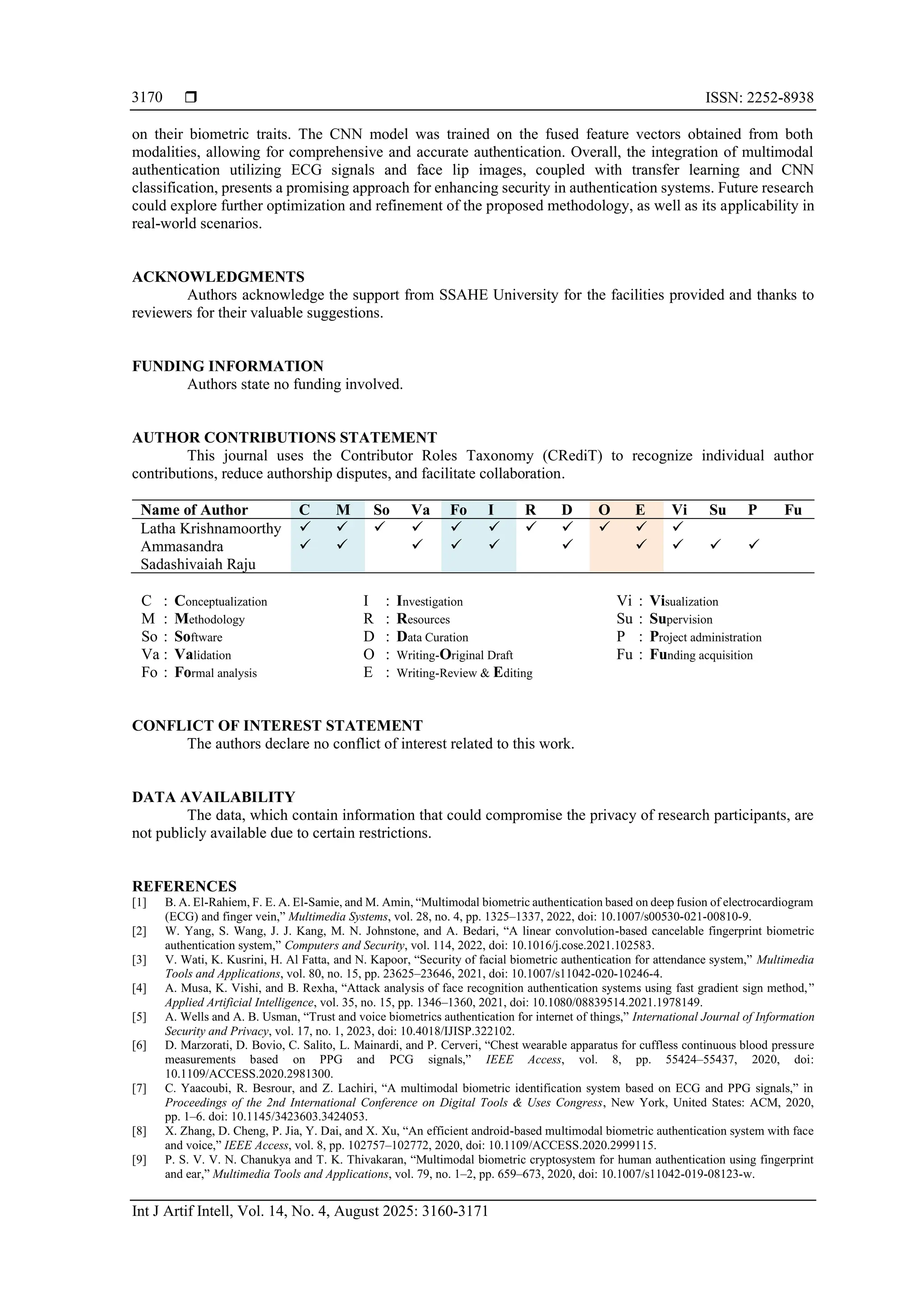 Deep transfer learning for classification of ECG signals and lip images in multimodal biometric ...