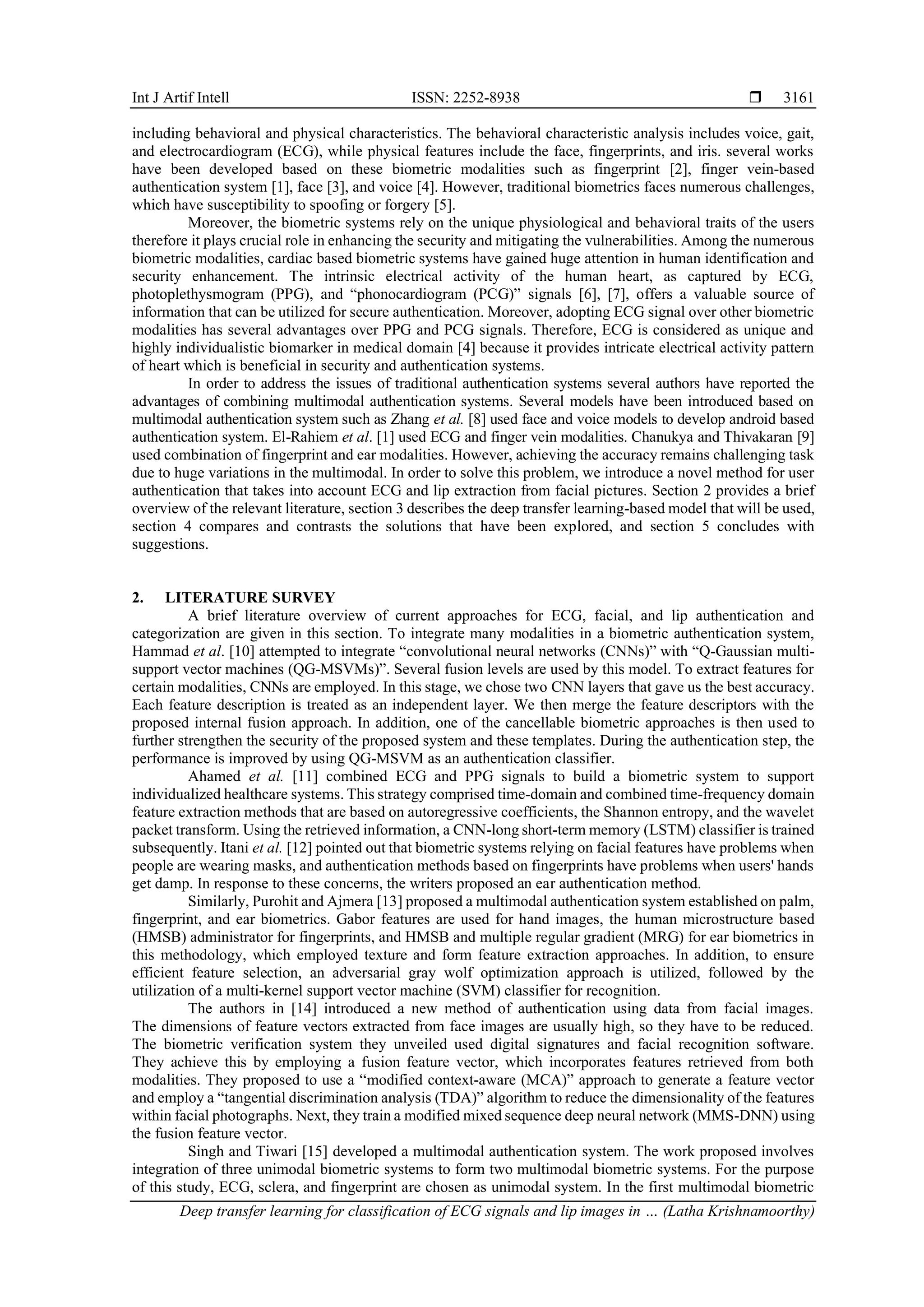 Deep transfer learning for classification of ECG signals and lip images ...