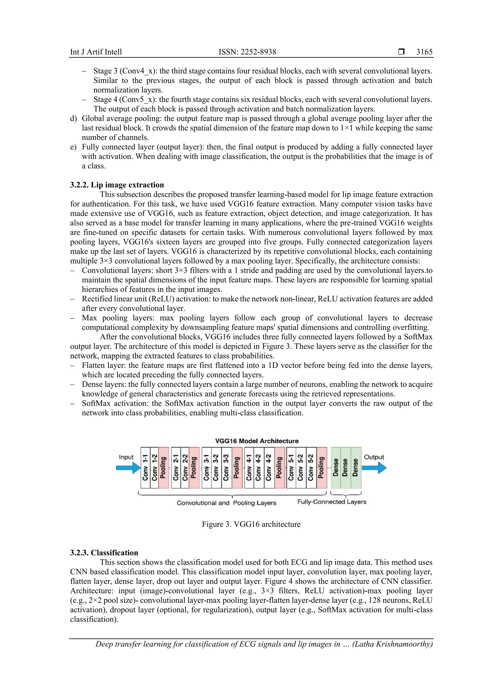 Deep transfer learning for classification of ECG signals and lip images ...