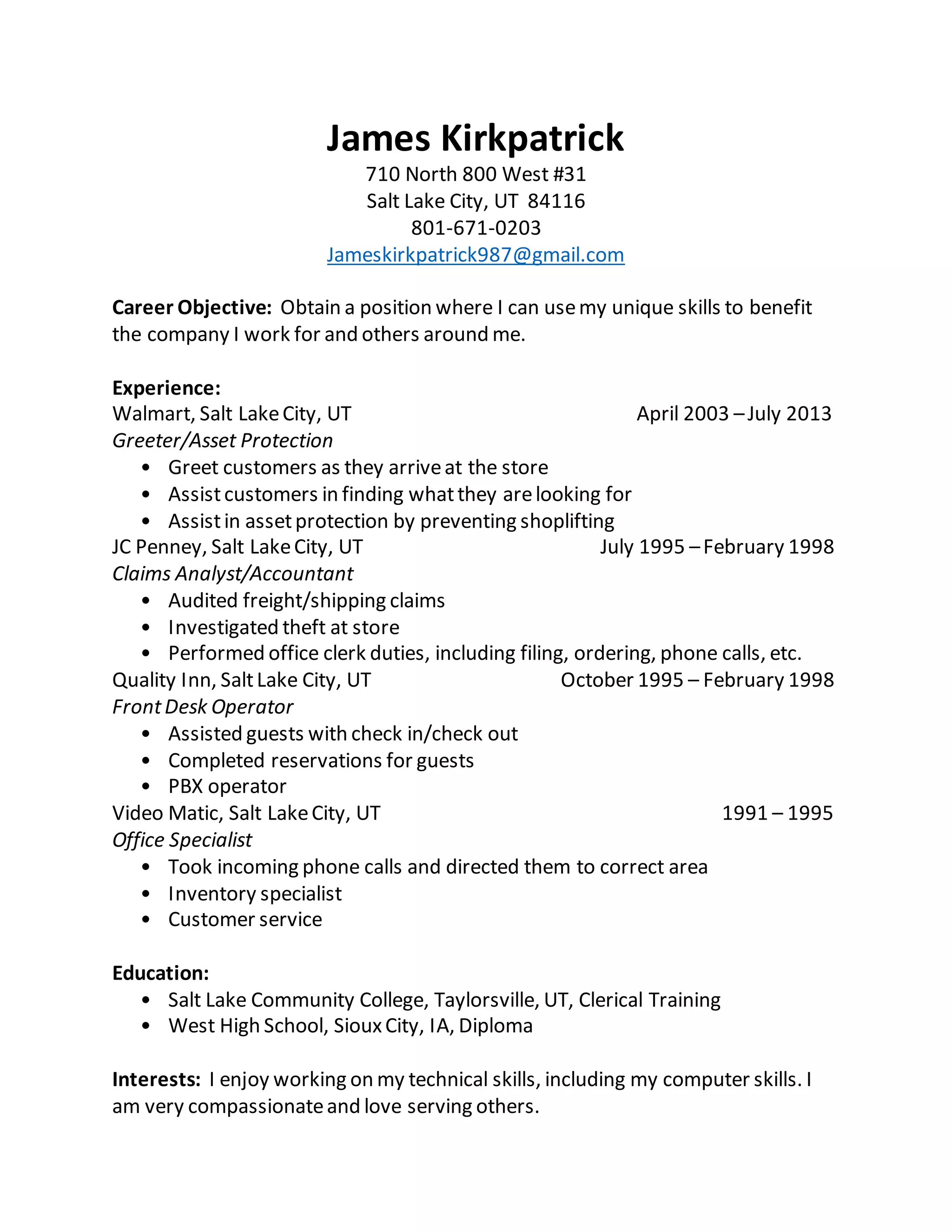 James Kirkpatrick - Detail | PDF