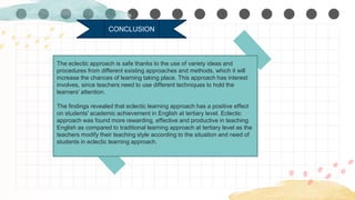 Eclectic-Approaches-Fix-A-Report-24.pptx | Education