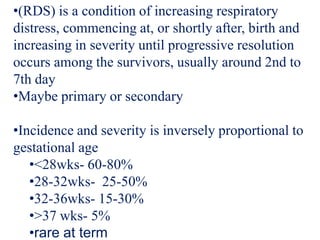 55274777 respiratory-distress-in-newborn | PPTX