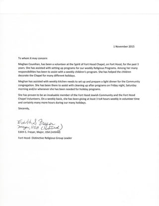 Volunteer letter | PDF