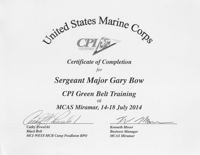 CPI Green Belt Training 1 | PDF
