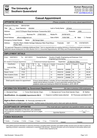 2013 Semester 2_ENG4104 | PDF | Undergraduate Education | College Education