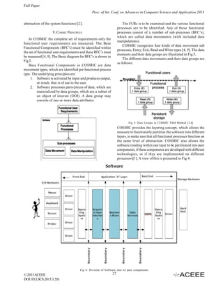 Estimation of Functional Size of a Data Warehouse System using COSMIC FSM Method | PDF
