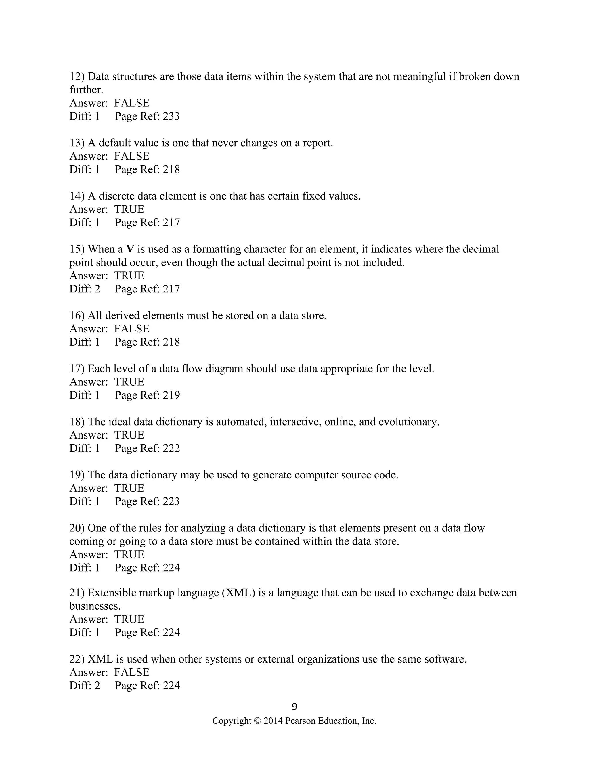 Systems Analysis and Design 9th Edition Kendall Test Bank | PDF