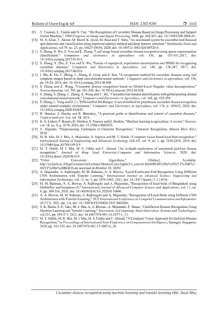 Cucumber disease recognition using machine learning and transfer learning | PDF