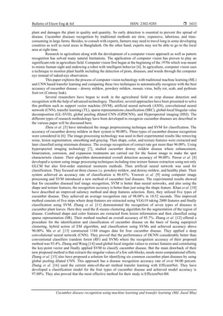 Cucumber disease recognition using machine learning and transfer ...