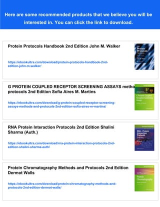 Adhesion Protein Protocols 2nd Edition Celeste M. Nelson | PDF
