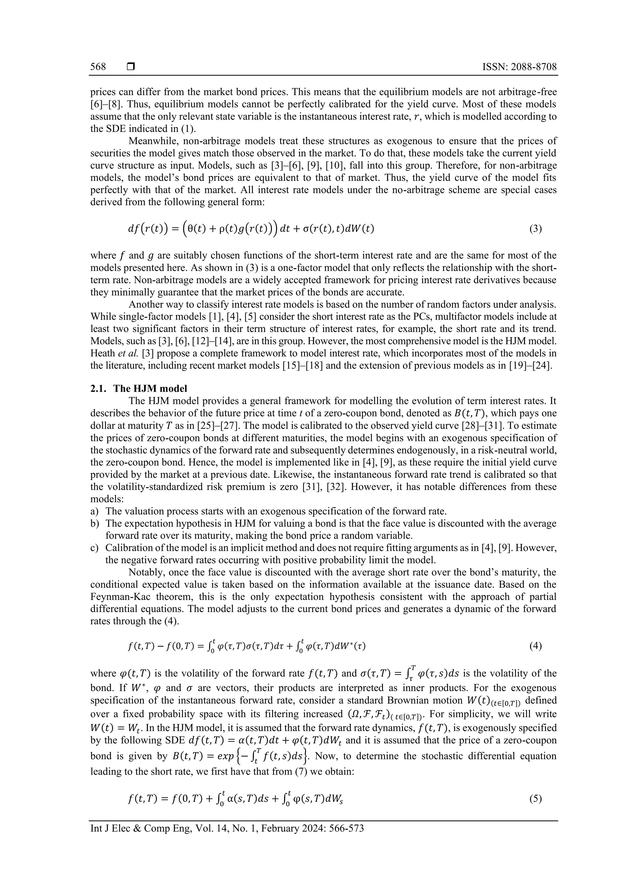 Multifactorial Heath-Jarrow-Morton model using principal component analysis | PDF