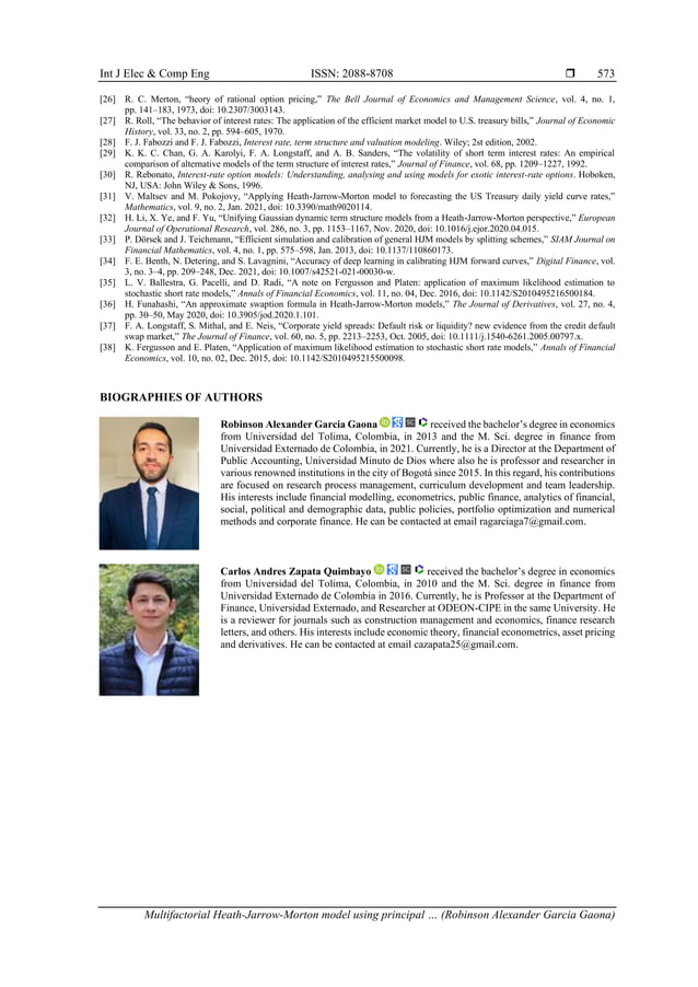 Multifactorial Heath-Jarrow-Morton model using principal component analysis | PDF