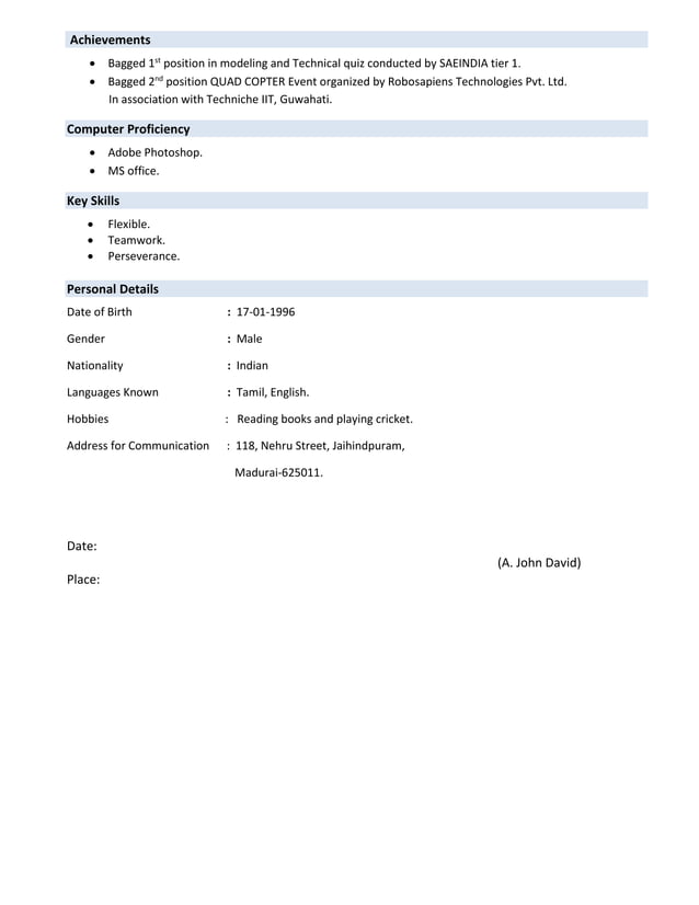 john resume | PDF