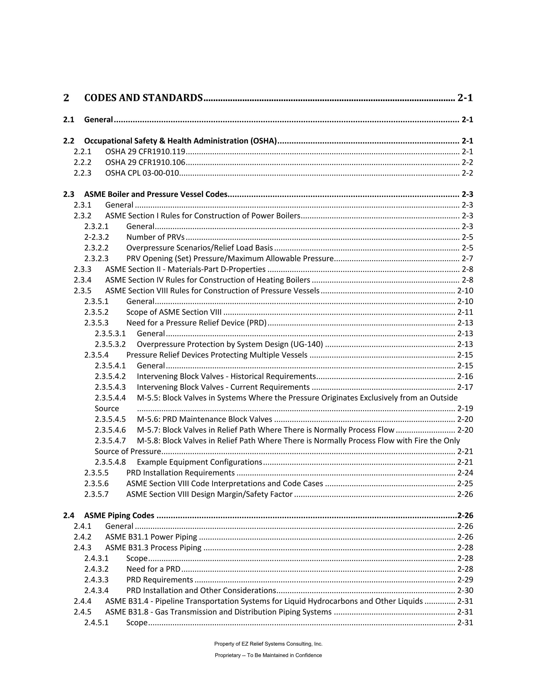 Relief System Design Guide Table of Contents | PDF