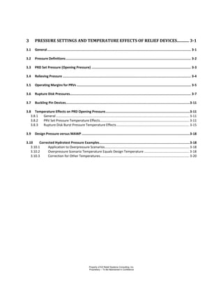 Relief System Design Guide Table of Contents | PDF