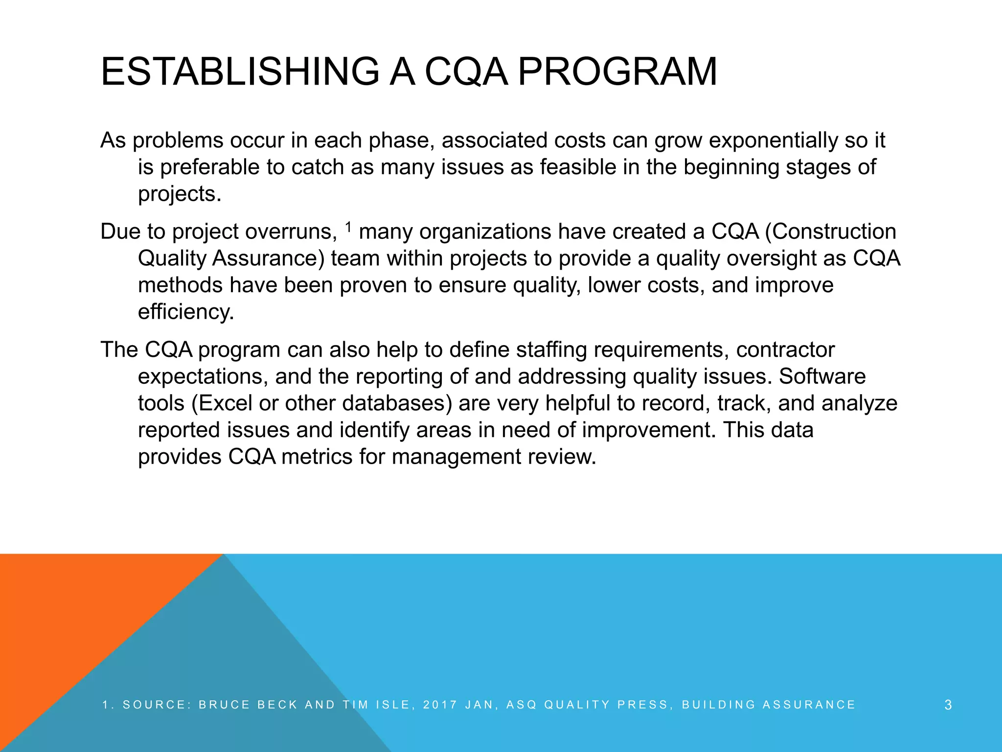 EPC Construction CQA Program | PPT