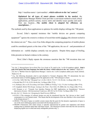 Versata's Sur-Reply re Patent Eligibility | PDF