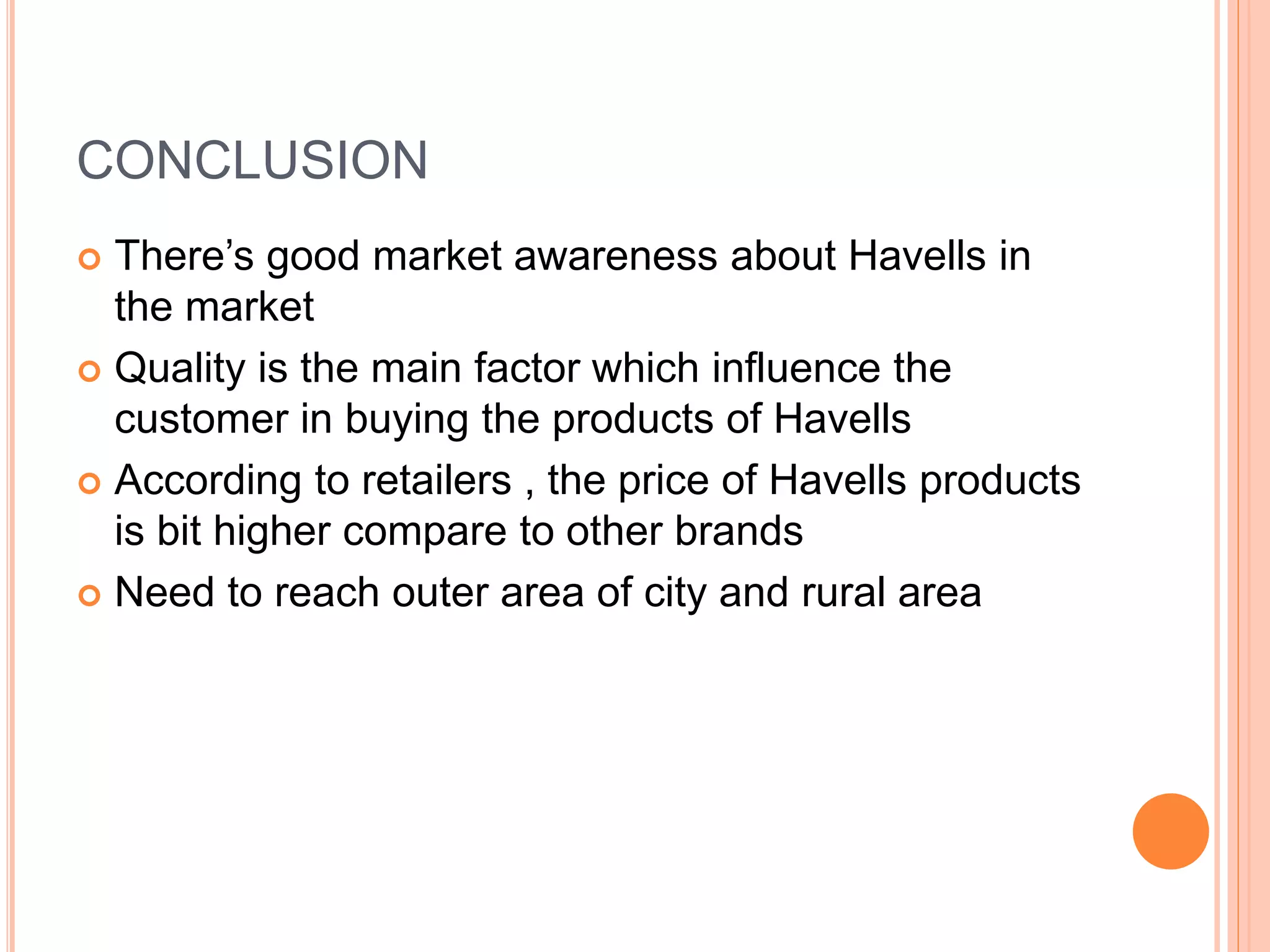 HAVELLS PPT | PPTX