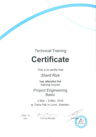 TP Project Engineering Basic Training | PDF