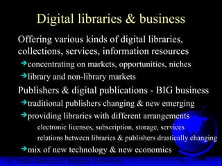 553 what are digital libraries | PPT