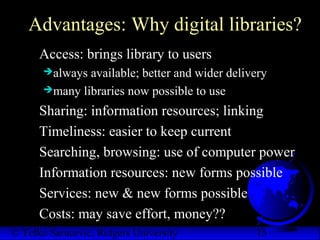 553 what are digital libraries | PPT