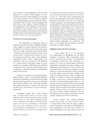 Articulating the Foundations of Philippine K to 12 Curriculum: Learner-Centeredness | PDF