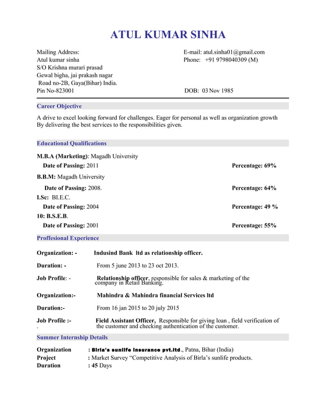 new atul resume (1) | PDF