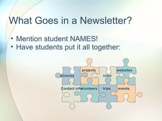 Creating a Classroom Newsletter | PPT
