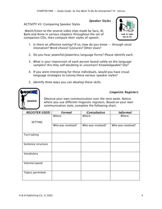 So you want to be an interpreter an introduction to sign language ...