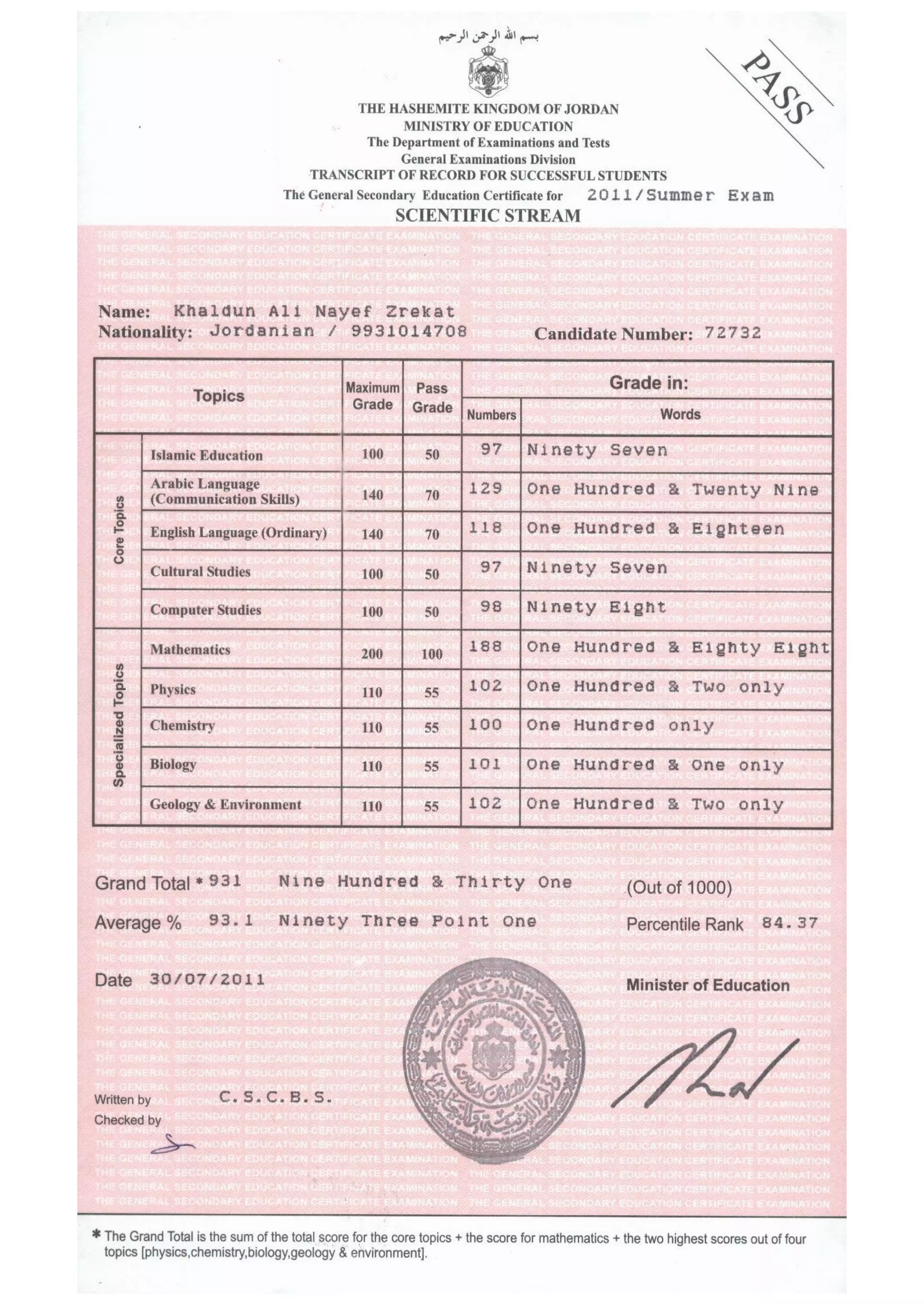 General Secondary Education Certificate | PDF