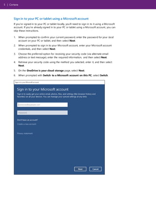 Cortana for Microsoft Windows 10 | DOCX