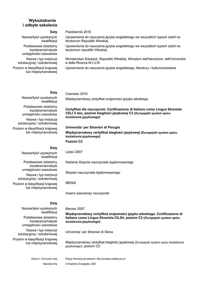 Magdalena Polewska CV PL | DOC