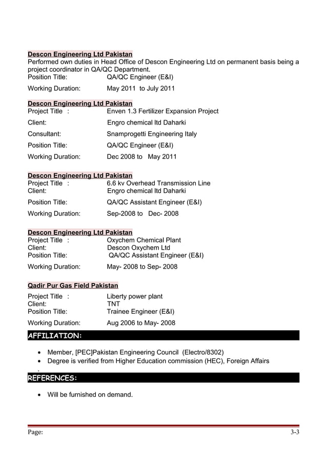update cv AUG2011 | DOC