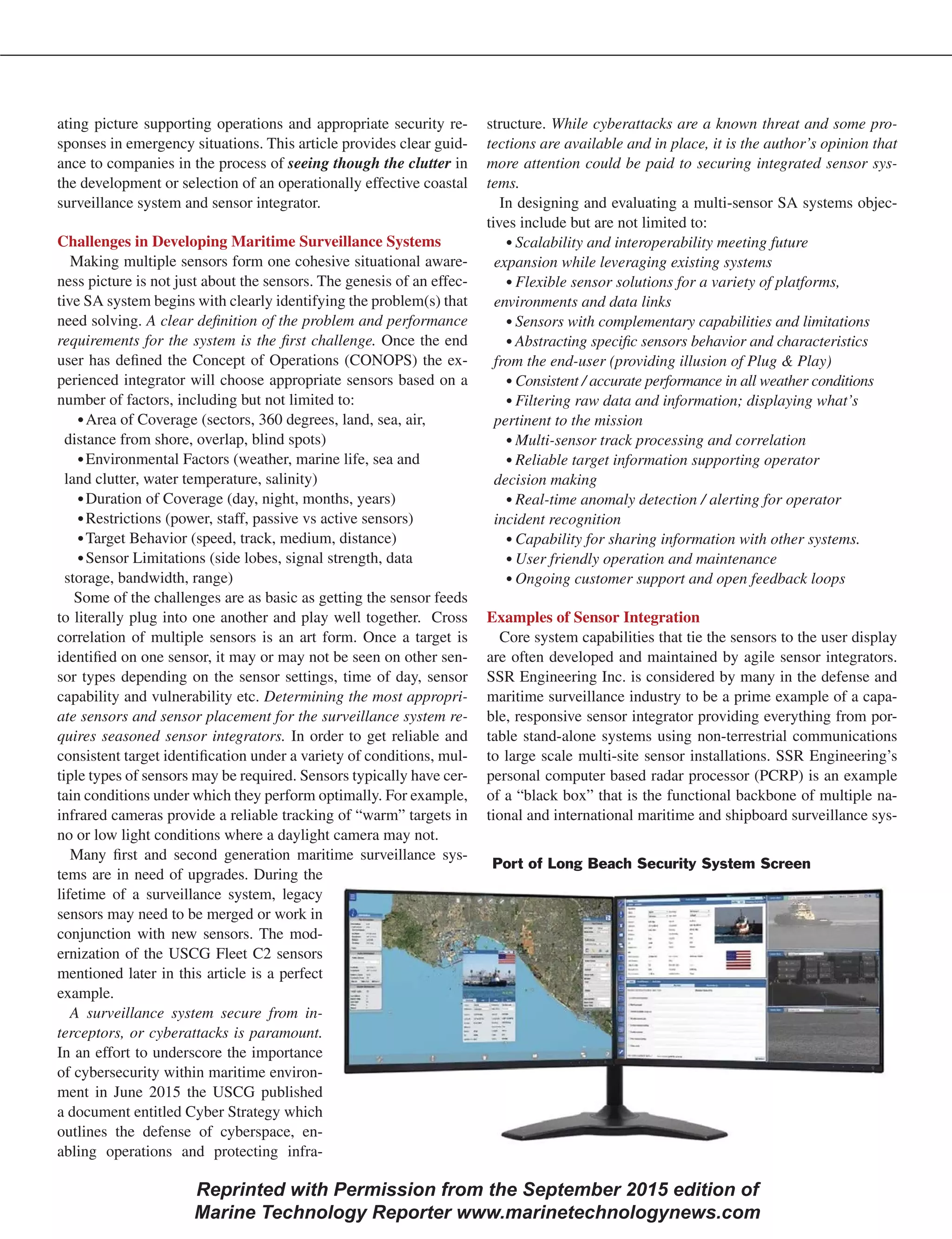 Maritime Surveillance PG24 MTR Sept 15 ARTICLE ONLY | PDF