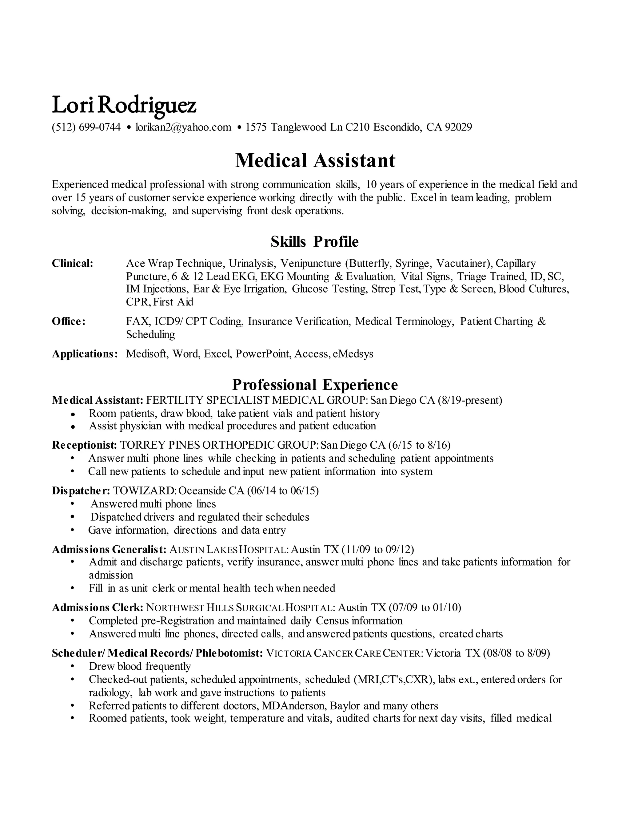 LoriRodriguezsResumeword-3 | PDF
