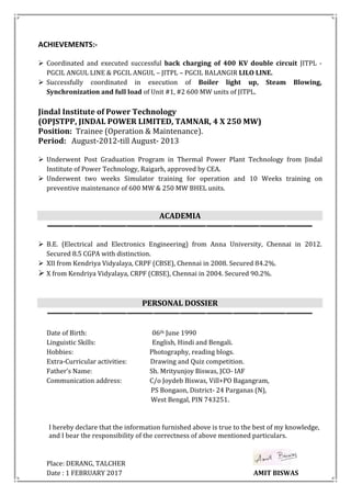 RESUME ELECTRICAL ENGINEER | PDF