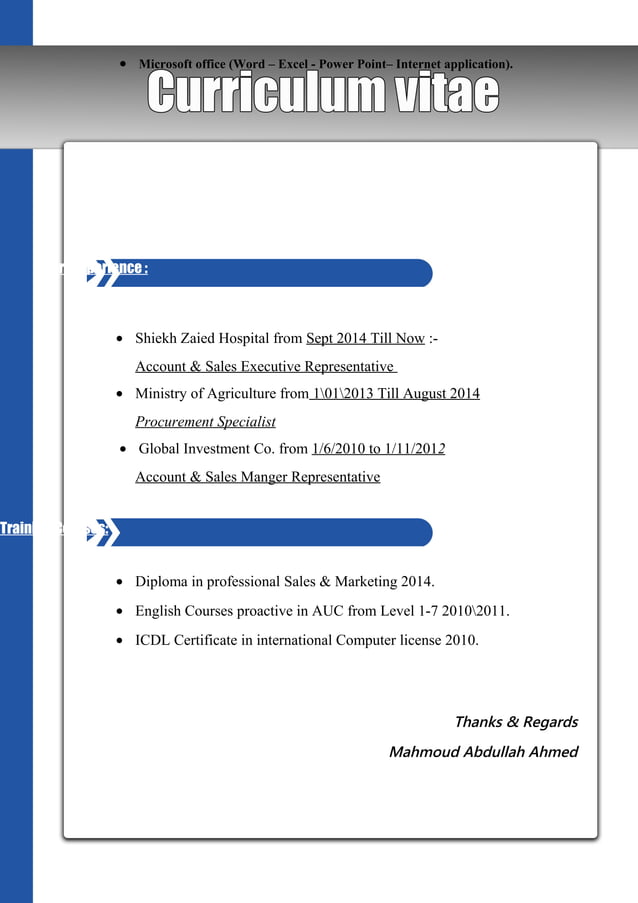 Mahmoud CV 2015 | PDF