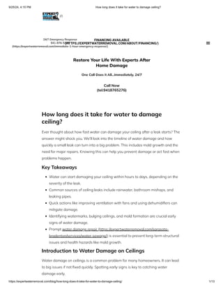 Restore Your Life With Experts After Home Damage | PDF