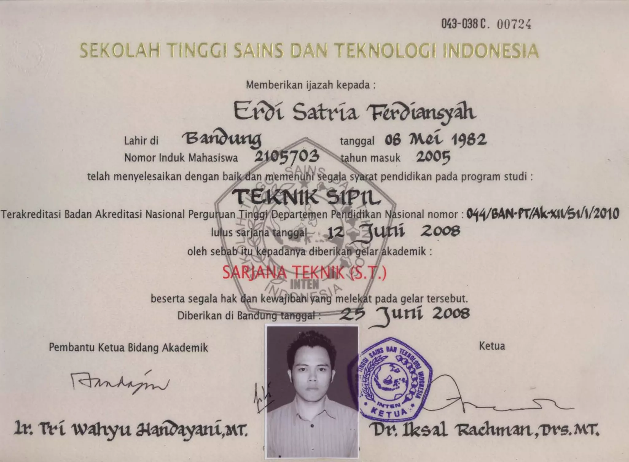 CV Erdi Satria | PDF