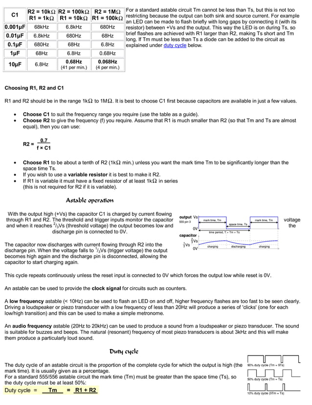 555 and 556 timer circuits | PDF