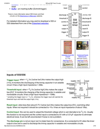 555 and 556 timer circuits | PDF | Home Appliances | Home & Garden