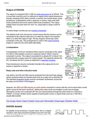 555 and 556 timer circuits | PDF | Home Appliances | Home & Garden