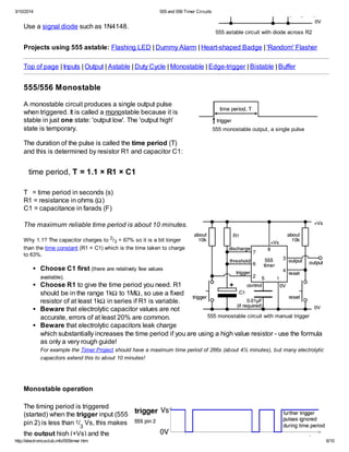 555 and 556 timer circuits | PDF | Home Appliances | Home & Garden