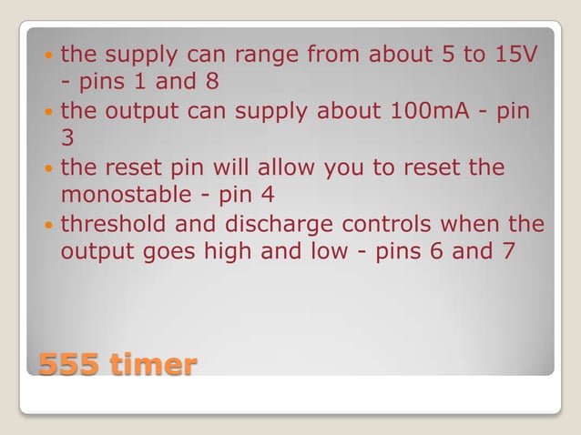 555 astable powerpoint | PPT