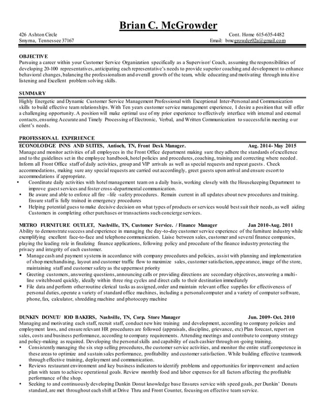 Brian Resume Word | DOCX